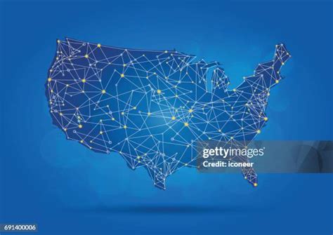 Us Network Map Photos And Premium High Res Pictures Getty Images