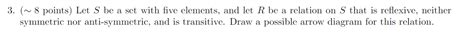 solved 3 ∼8 points let s be a set with five elements