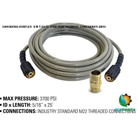 Ecomaqmx Manguera Morflex 516 75 Mts High Performance Conexiones