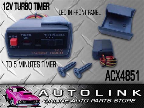 Turbo Timer 12 Volt Forable Where One Circuit Must Be Energised 1 3 And 5