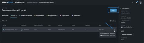 Create A Vector Database Datarobot Docs Create A Vector Database Datarobot Docs