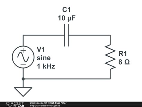 High Pass Filter Circuitlab