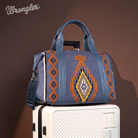 Wrangler Aztec Knitted Duffle Bag Montana West Montana West Usa