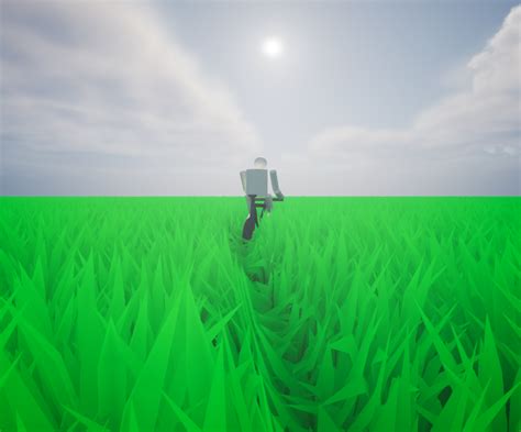 Interactive Grass Ue5 By Vincent Geffroy