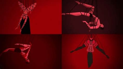 Tied Hanging Beautiful Shibari Models Stock Footage Video 100 Royalty