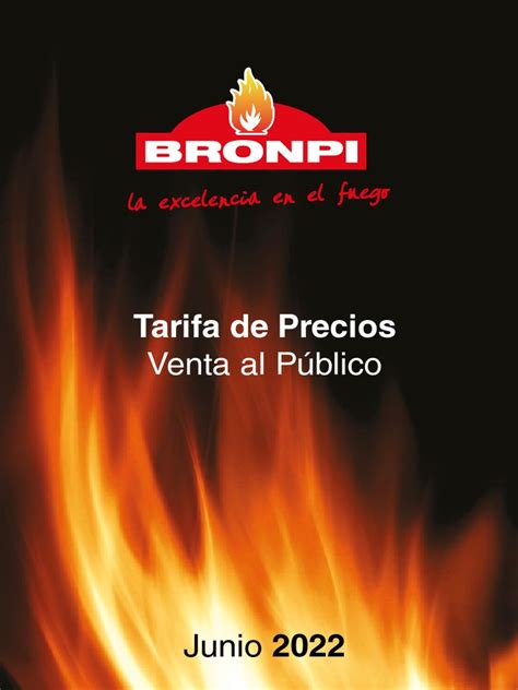 Tarifa Bronpi Gama LeÑa Junio 2022 Pvp Iva No Incluido Pdf Elementos Arquitectónicos