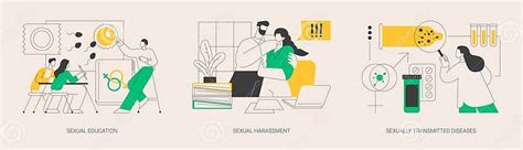 Sexual Behavior Abstract Concept Vector Illustrations Stock Vector