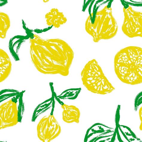 Lemon Pattern 70286286 Vector Art At Vecteezy