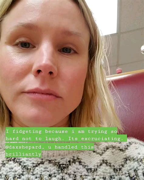 Kristen Bell Cant Contain Herself While Her Husband Explains To Their