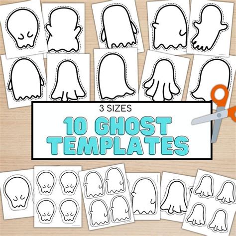 Halloween Cut Out Ghost Etsy
