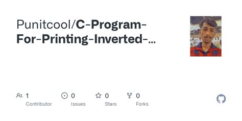 Github Punitcoolc Program For Printing Inverted Pyramid