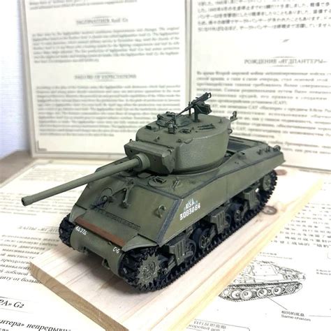 135 アメリカm4a3e2戦車76mm 完成品 メルカリ