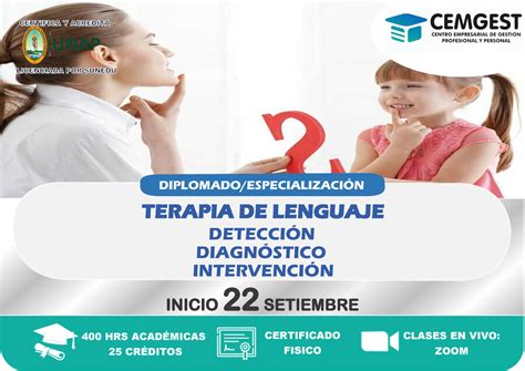 Mod Brochure Terapia De Lenguaje Terapia De Lenguaje Diplomado