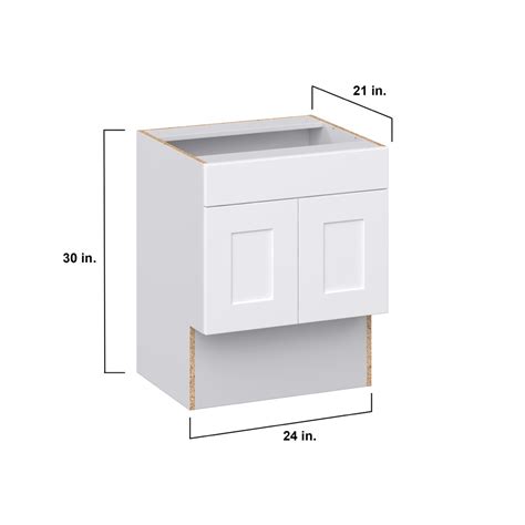 Wallace Warm White Base Cabinet 24 In W X 30 In H X 21 In D J