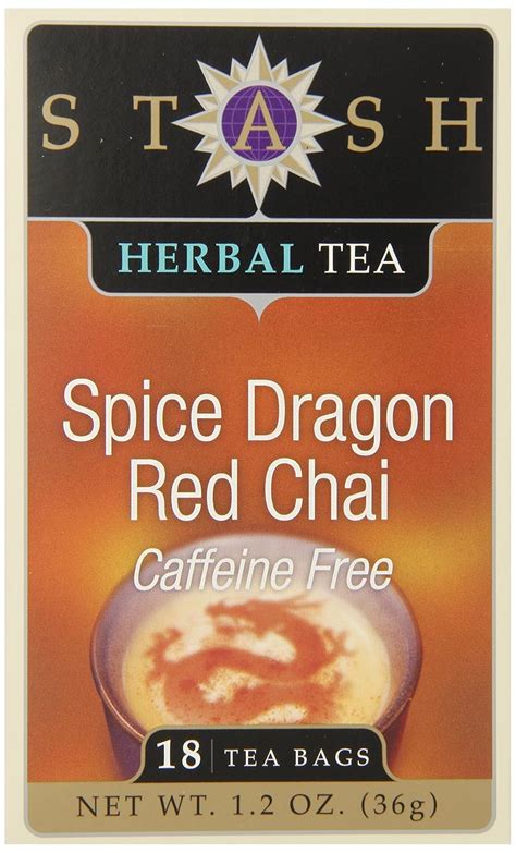 Stash Tea Spice Dragon Red Chai Herbal Tea Caffeine Free