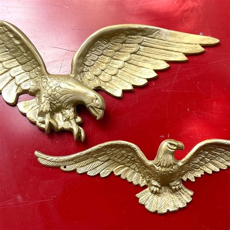 Vintage Brass Eagle Etsy