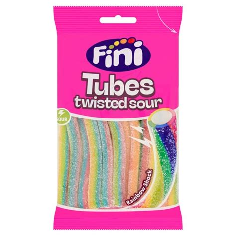 Fini Sour Rainbow Fruit Flavoured Candy Tubes Ocado