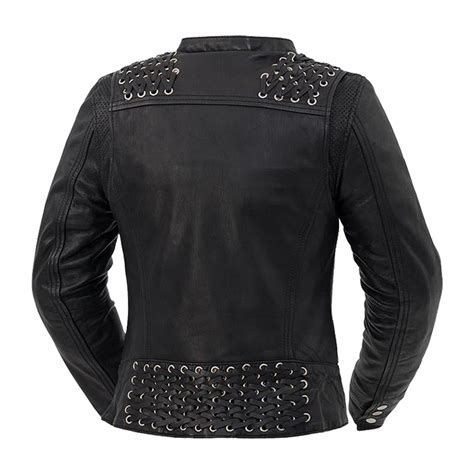 Black Widow Lightweight Motorcycle Jacket Fjm