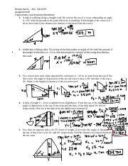 Biomechanics-Assignment 2.docx - Biomechanics - 463 - Fall 2019 Assignment #2 Trigonometry and ...
