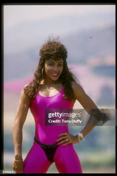 Florence Griffith Joyner Poses For A Picture Mandatory Credit Tony