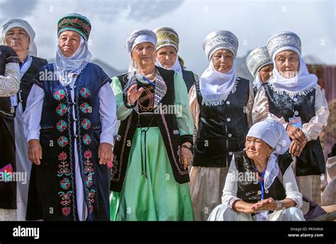 Kyrchyn Kyrgyzstan 6th September 2018 Kyrgyz Women During World