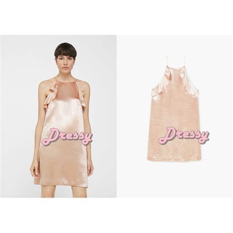 Mang Ruffle Satin Dress Minkdressy Thaipick