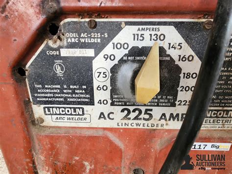 Lincoln Ac 225 Amp Arc Welder Agriculture Bigiron