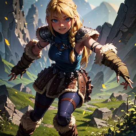 Astrid Hofferson How To Train Your Dragon By Yeiyeiart Images Generated With Ai