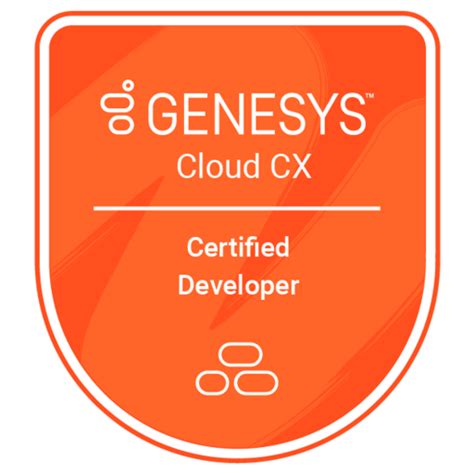 Genesys Cloud Cx Developer Certification Credly