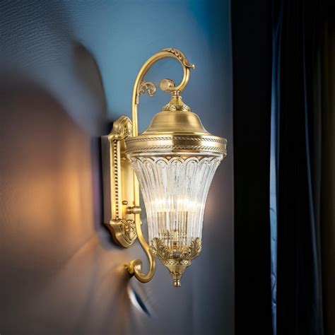 Rococo Brass Wall Lamp