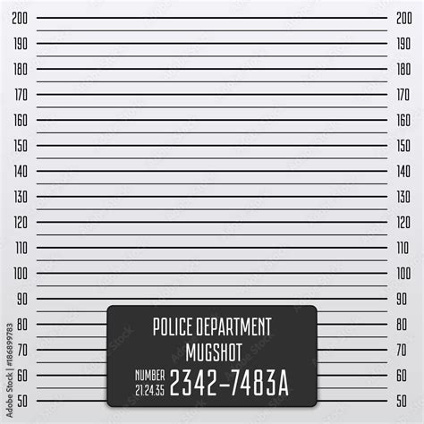 Police Mugshot Background Stock Vector Adobe Stock