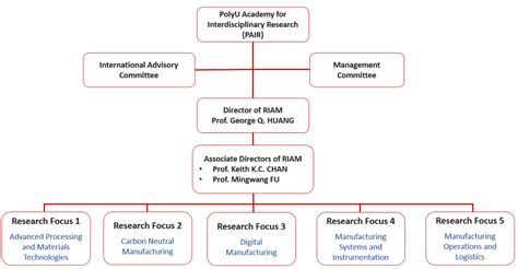 Organisation Structure Research Institute For Advanced Manufacturing