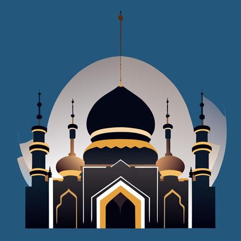 Premium Vector Elegant Mosque Symbol In Vector Illustration