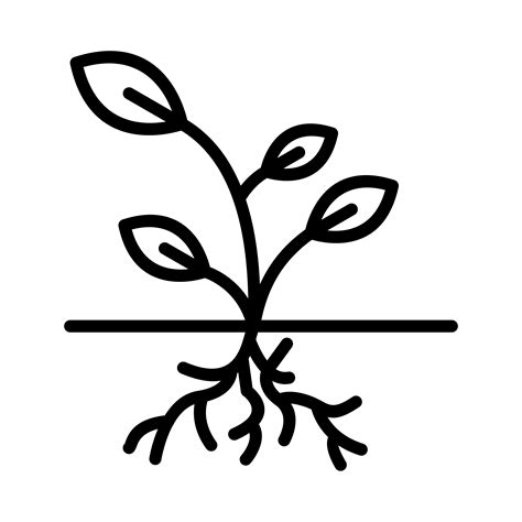 Root Vector Icon 354352 Vector Art At Vecteezy