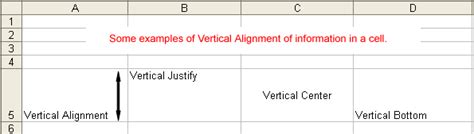 Excel 2003 Text And Cell Alignments