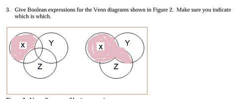 3 Give Boolean Expressions For The Venn Diagrams Shown In Figure 2 Make