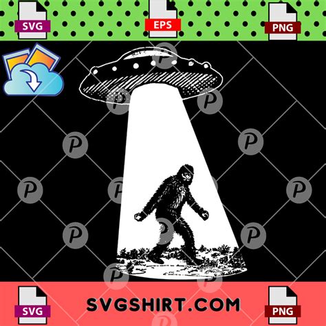 Big Foot Ufo Svg Png Eps Dxf Digital Download