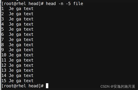 【linux】head的用法 输出文件开头的内容 head怎么输出 csdn博客