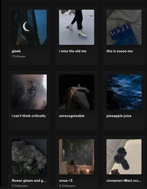 Dark Spotify Playlist Aesthetic Blue Playlist Covers Therapy