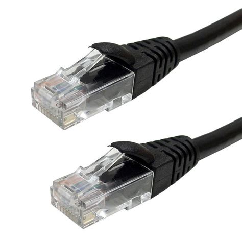 Rj45 Cat6 Plenum Utp Solid Patch Cable Cmpft6 Black