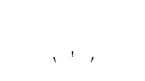 Exclamation Mark Cute Animation Writing Icon 46001584 Stock Video At