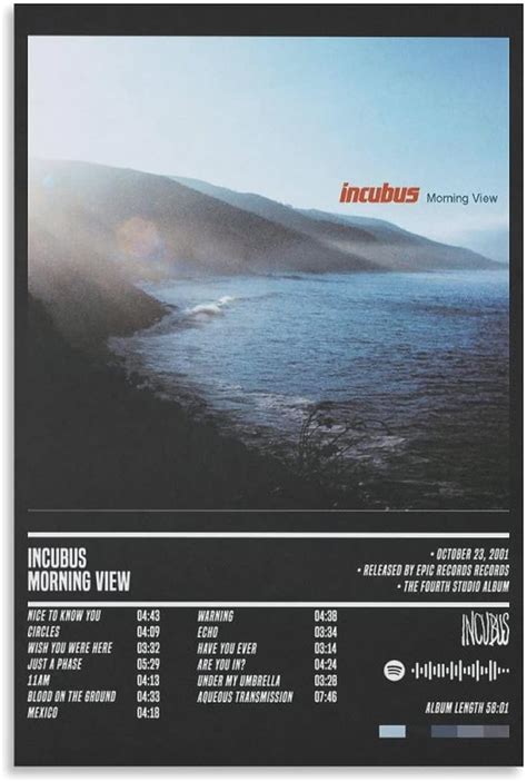 Incubus Poster Morning View Album Cover Canvas Poster Print