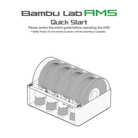Bambu Lab Ams Quick Start Guide Bambu Lab Wiki