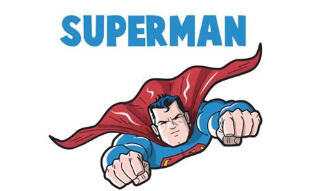 How To Draw Superman Flying
