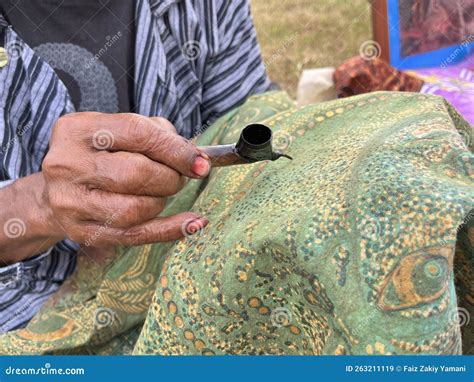 Drawing Batik Using Traditional Method Editorial Photo Cartoondealer