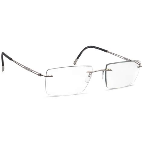 Silhouette Eyeglasses 5521 70 7010 Titan Gunmetal Rimless Frame Austria