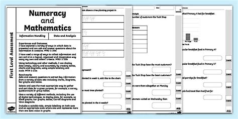 First Level Numeracy And Mathematics Assessment Data And Analysis