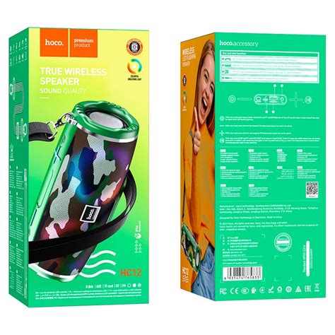 Hoco Hc12 Rgb Wireless Bluetooth Speaker Camouflage Green Color Dropshop 2 5 Drop Shipping