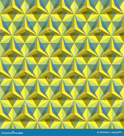 Triangular Geometric Seamless Pattern Stock Vector Illustration Of