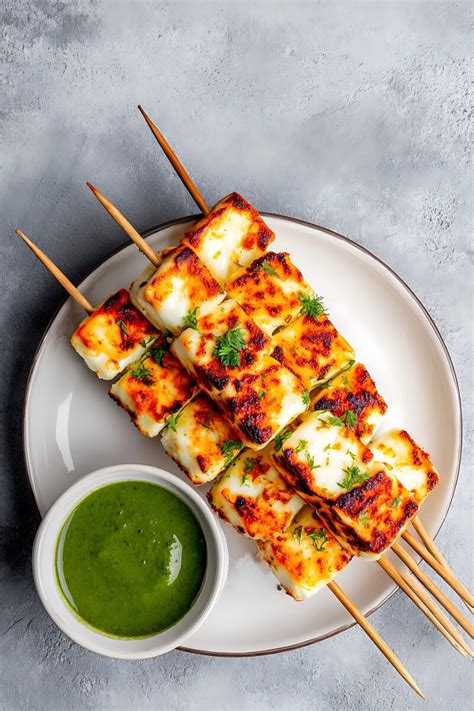 Balsamic Paneer Tikka Skewers